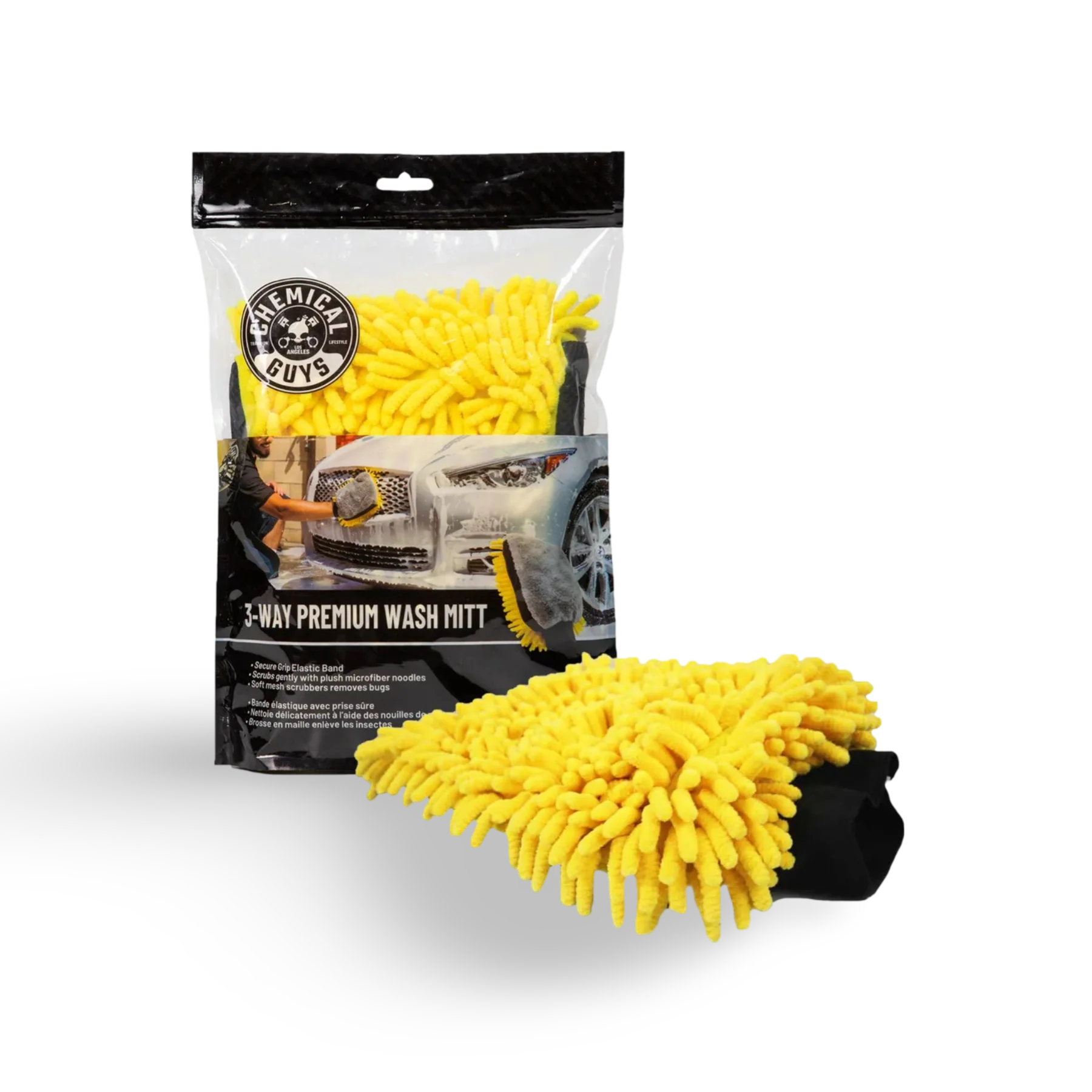 3-Way Premium Wash Mitt | Microvezeldoek Auto