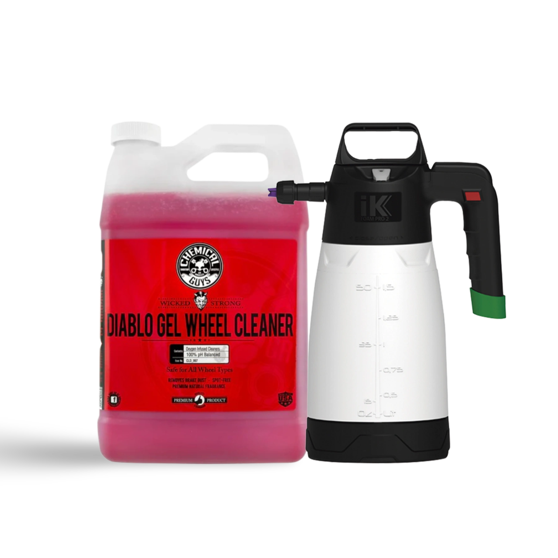 Diablo Wheel Cleaner Gel Foam Combo | Velgenreiniger